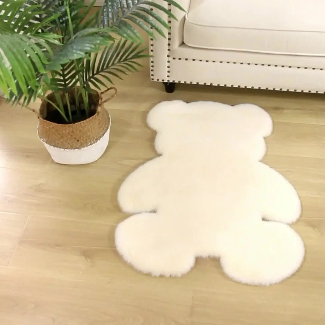 Teddy-Bear-Carpet-Cartoon-Bear-Shaped-Rug-Non-slip-Mat-Floor-Carpets ...