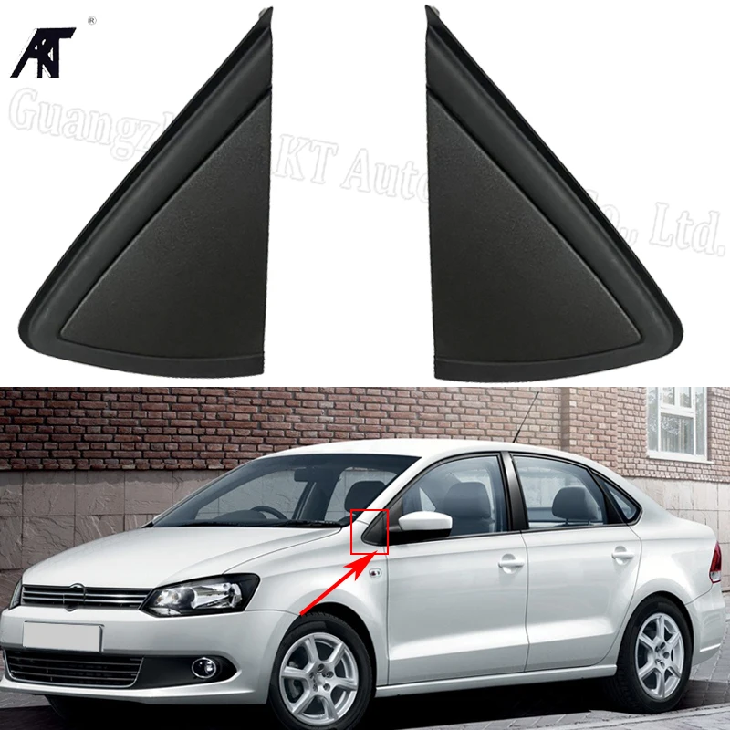 For VW Polo Vento 2011 2018 Triangle Exterior Cover Rear View Mirror ...