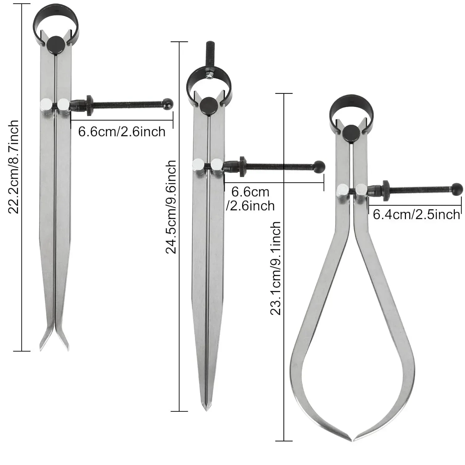 G Adjustable DIY Leather Edge Caliper, Leather Inside Outside Divider ...