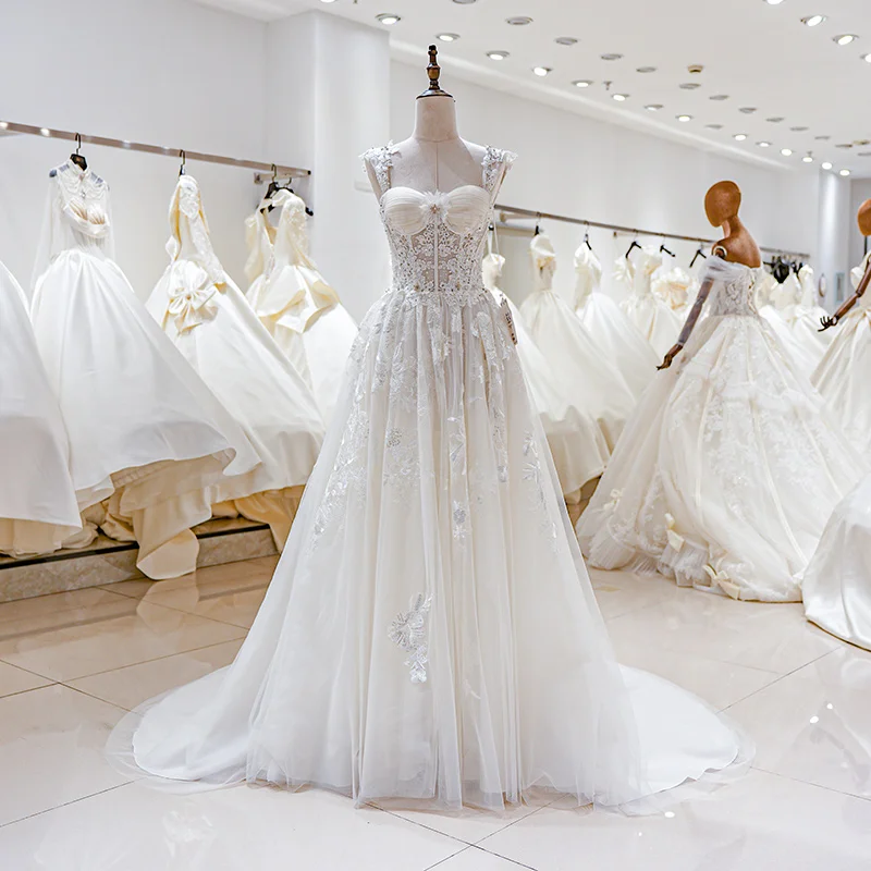 SULI vestido De novia bohemio para mujer, vestido De novia sencillo ...