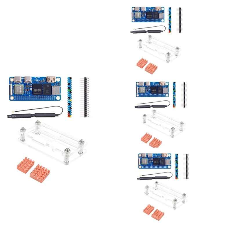 For-Orange-Pi-Zero-2W-Development-Board-1G-RAM-Heat-Sink-Case-DDR4-Mini ...