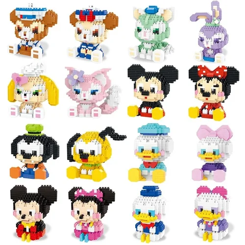 Buy Disney DIY LinaBell Mickey Assembly Buildding Blocks Goofy Pluto ...