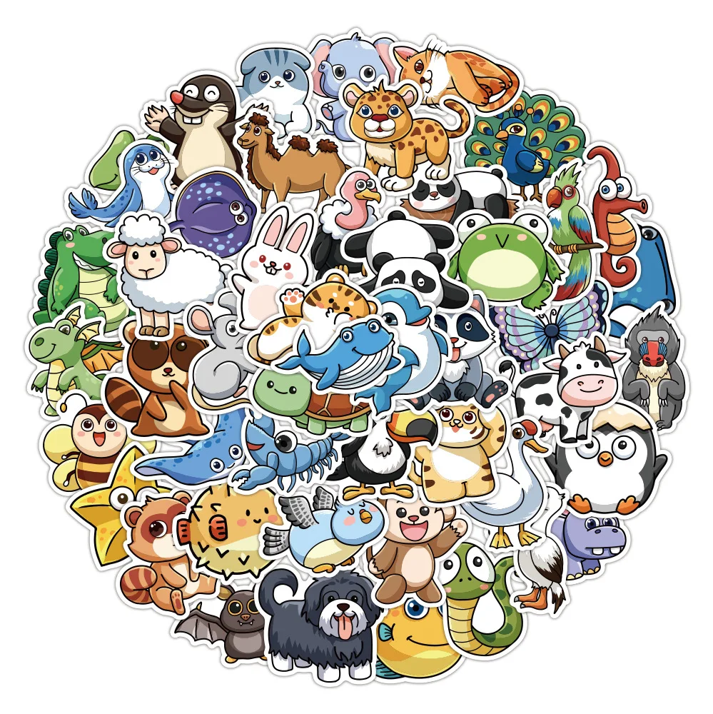 10-20-50pcs-Cute-Animal-Graffiti-Stickers-Kids-Toy-Fridge-Phone-Case ...
