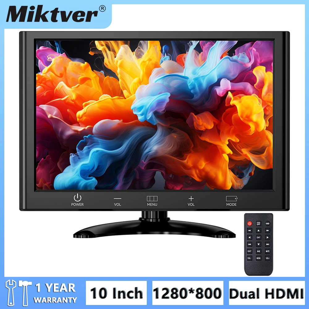 Miktver-10-Inch-16-9-HD-1280-800-LCD-Monitor-with-Dual-HDMI-Ports-TF ...