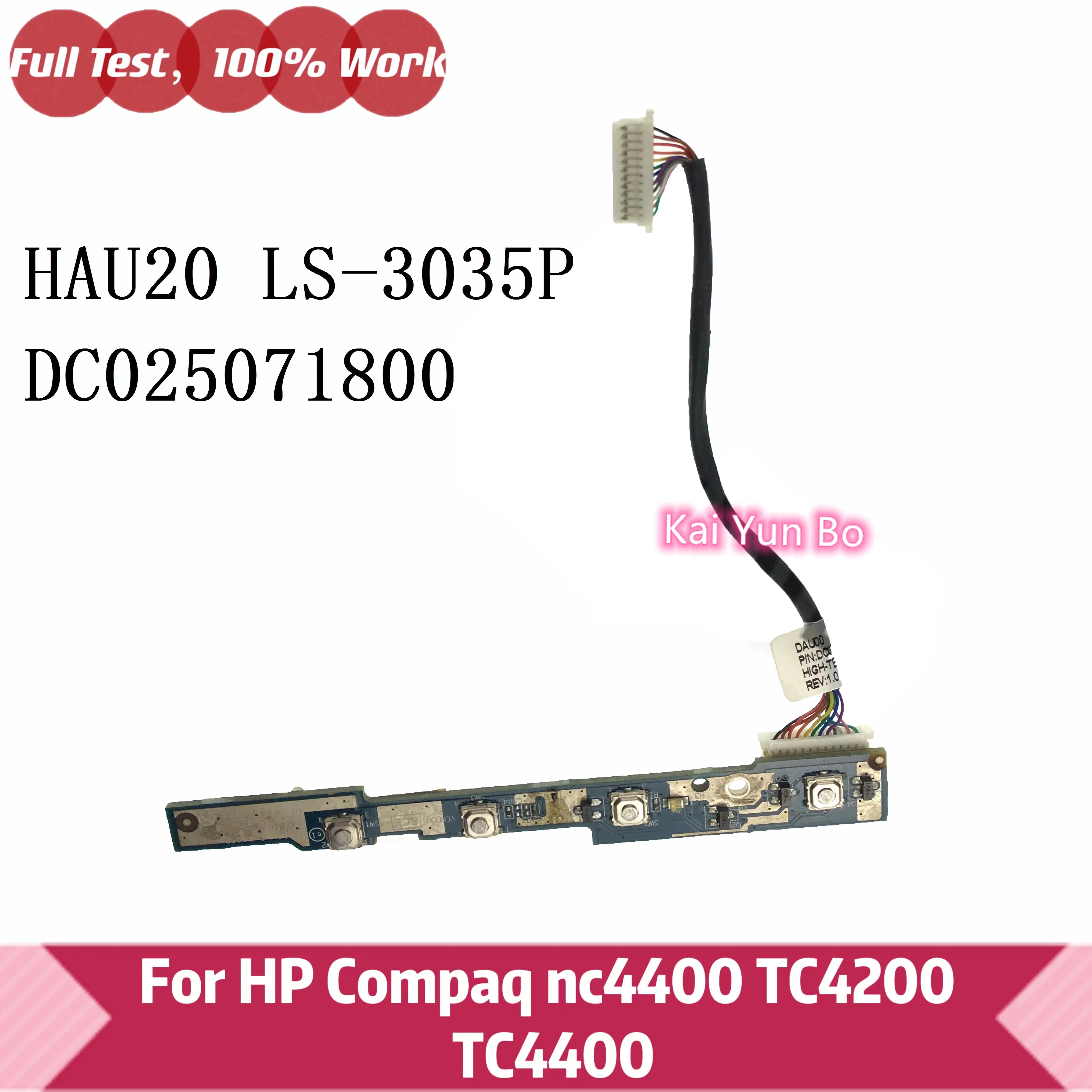 For-HP-Compaq-nc4400-TC4200-TC4400-Laptop-Power-Button-Board-Or-Cable ...