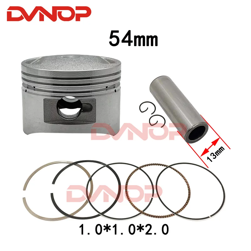 54MM 13MM Piston Rings Kit 125CC Lifan ZongShen Loncin Kids Dirt Pit ...