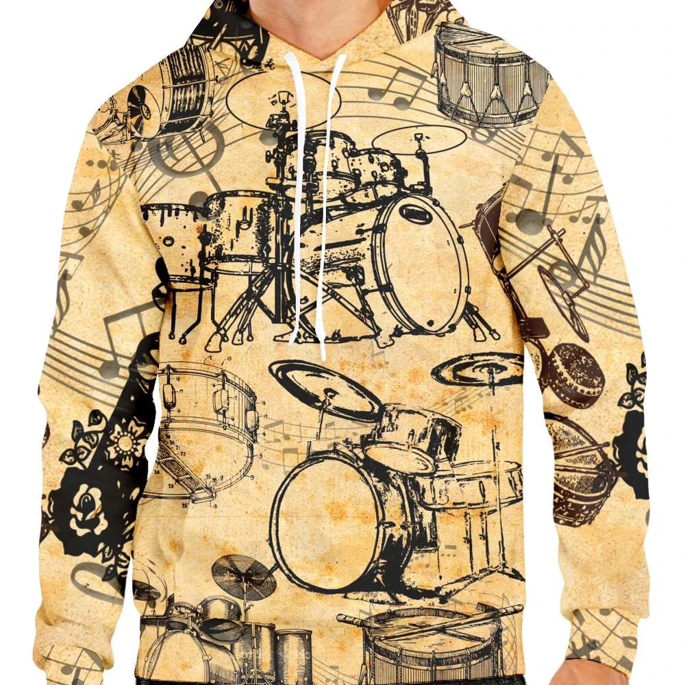 New-3D-Print-Drum-Kit-Hoodies-Men-Women-Children-Cool-Rock-Vintage ...