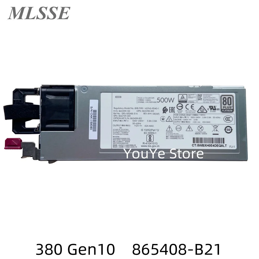 Original-PSU-For-HP-380-gen10-500W-Power-Supply-HSTNS-PL40-1-865408-b21 ...