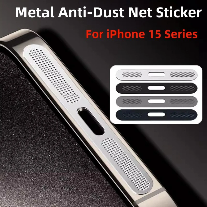 3PCS Metal Dustproof Net Sticker For iPhone 15 Pro Max Earpiece Speaker ...