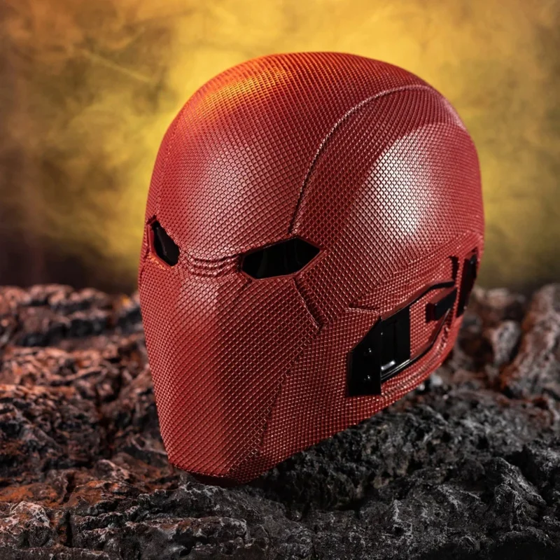 Casco-de-l-tex-con-capucha-roja-para-hombre-m-scara-de-Cosplay-de ...