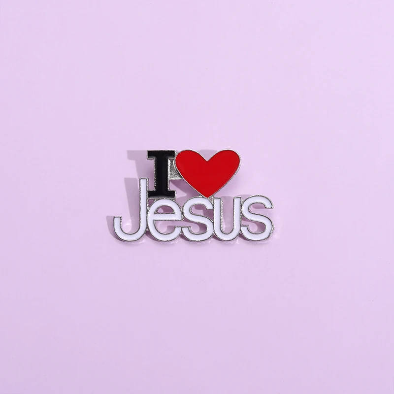 I-Love-Jesus-Enamel-Pins-Heart-Christian-Love-Faith-Accessories-Metal ...