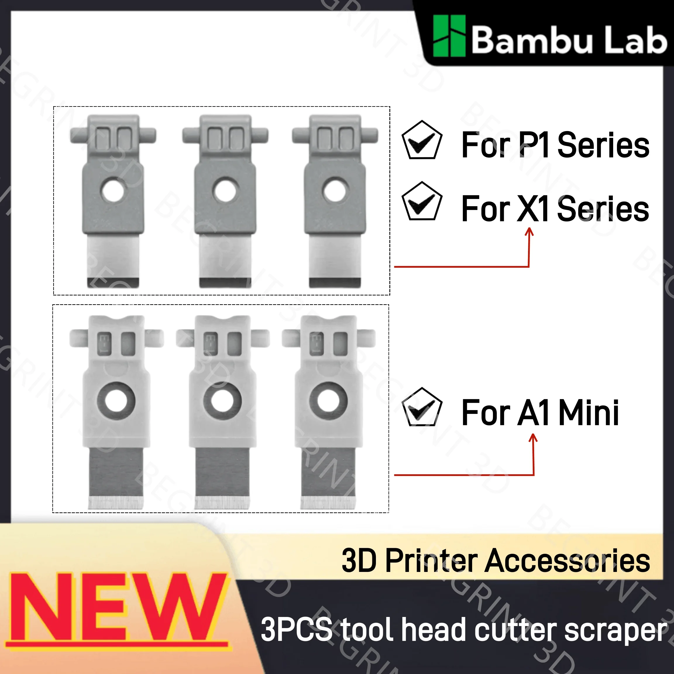 Bambu-Lab-3D-printer-tool-head-cutter-scraper-3pcs-X1-P1-series ...