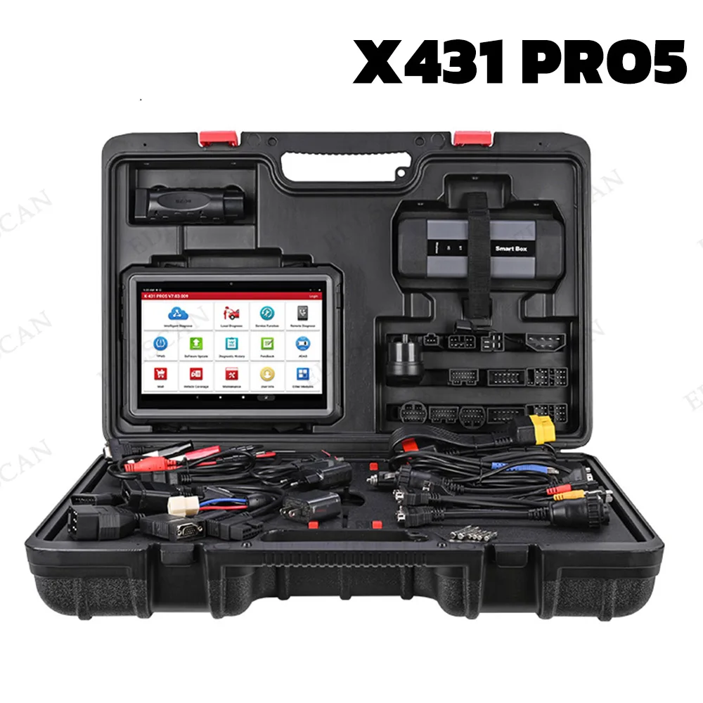 Car Diagnostic Tools For Launch X431 PRO 5 PRO5 J2534 SmartBox Programming OBD2 Scanner Full ...