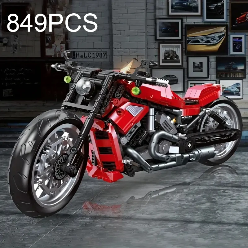 849PCS-Motorcycle-Building-Blocks-Assembly-Model-Car-Racing-Vehicle ...