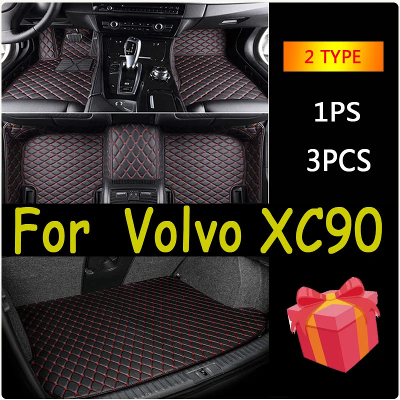Car-Mats-For-Volvo-XC90-MK1-5-Seat-2002-2014-Leather-Floor-Mat-Set-Rug ...