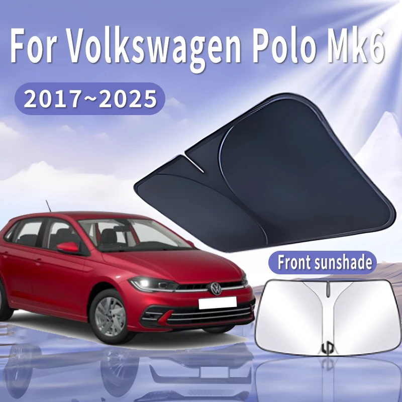 Foldable Car Sun Visor For VW Volkswagen Polo Mk6 AW1 2017~2025 Front ...