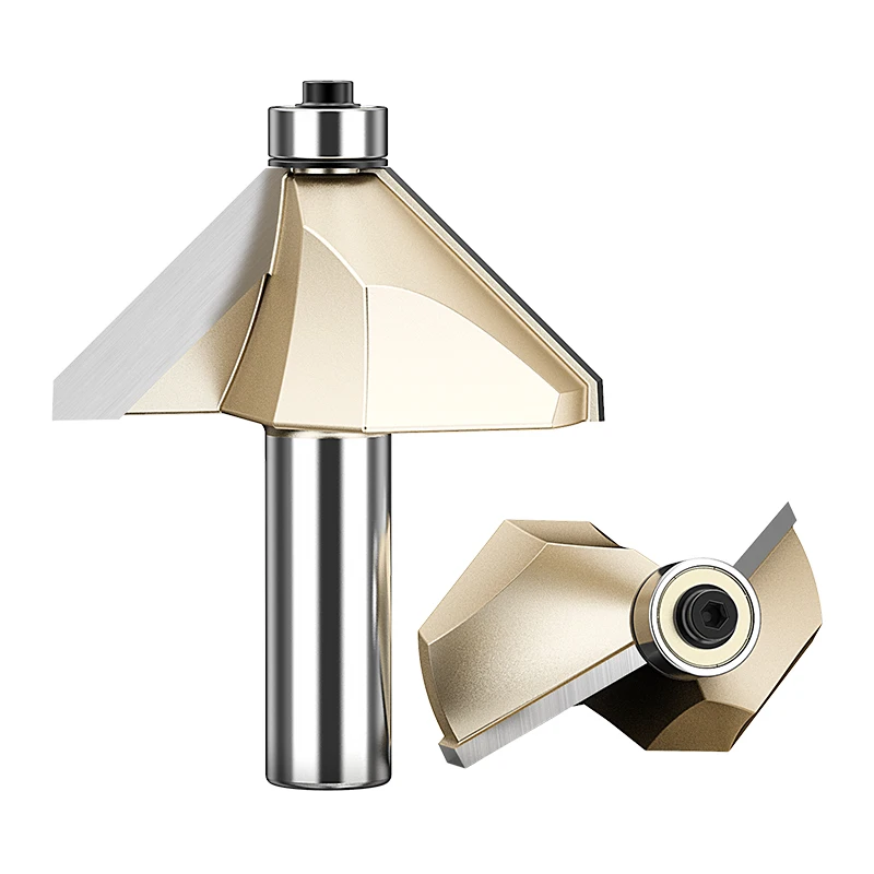 Tideway-45-Deg-Bevel-Edge-Forming-Chamfer-Router-Bits-with-Bearing ...