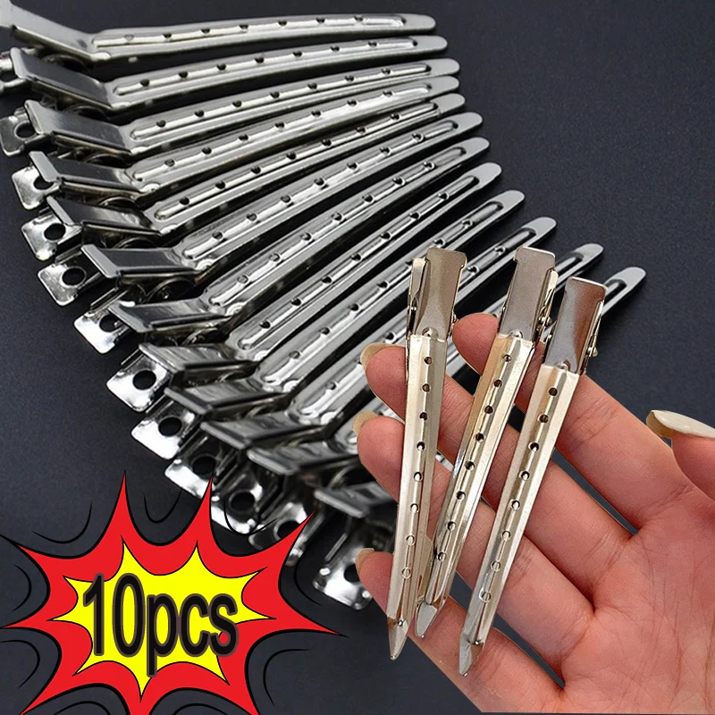 Woman Hair Care Clips Metal Steel Hairdressing Sectioning Clip Clamps ...
