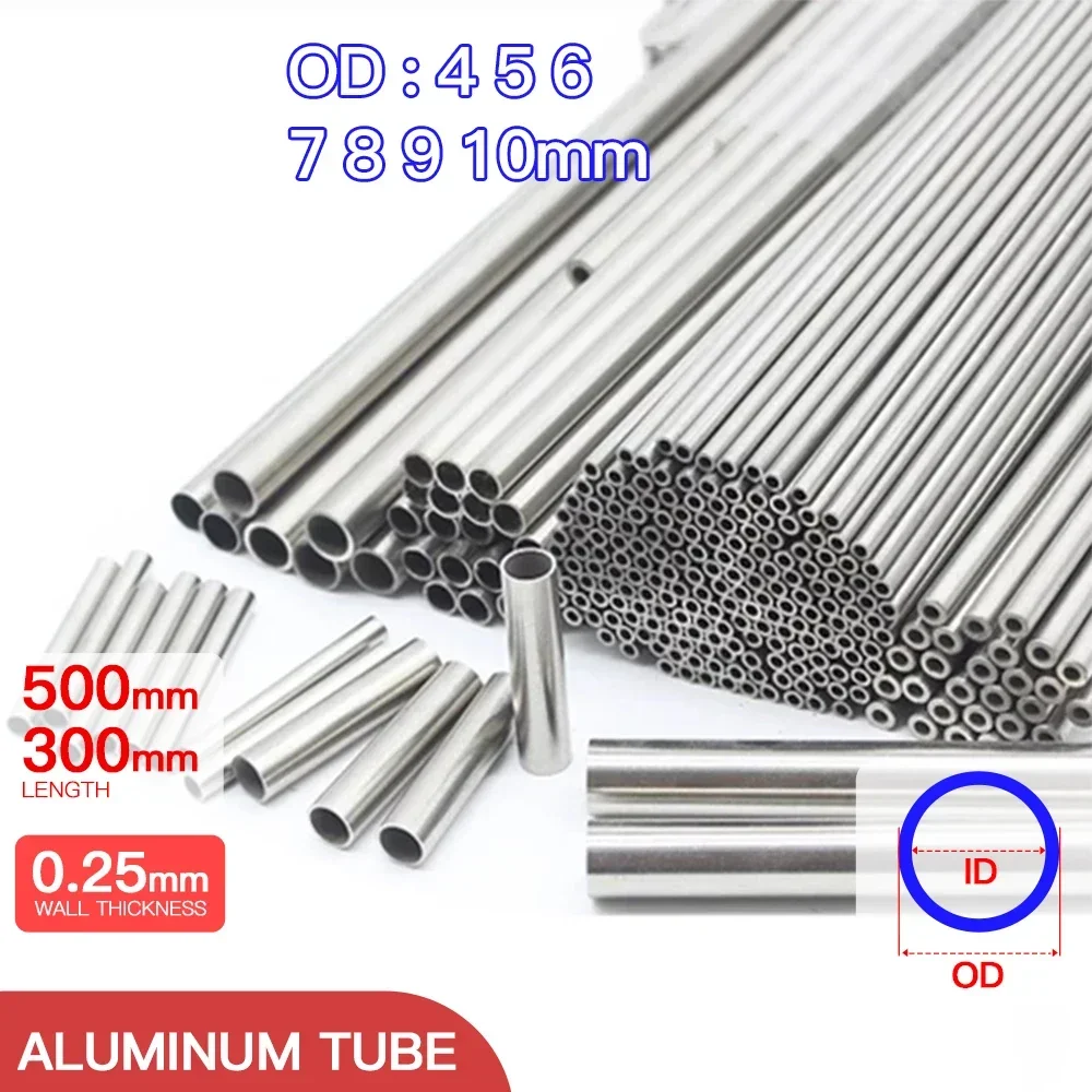 Aluminium-Pipe-0-2mm-0-25mm-Thickness-4-10mm-OD-Straight-300-500mm-Long ...