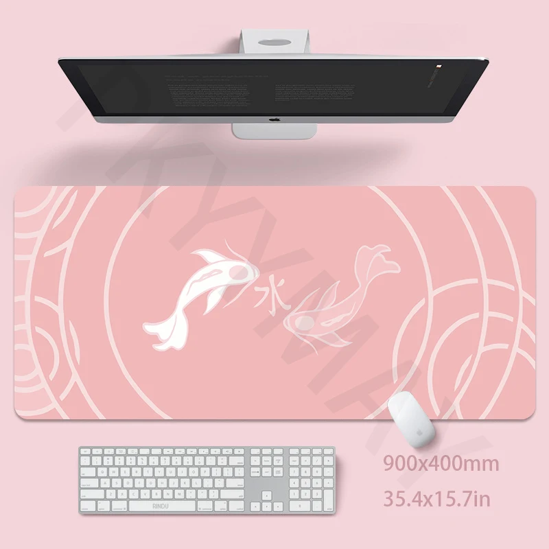 Cute-Pink-Mouse-Mat-30x80cm-Girl-Gaming-Mousepad-Gamer-Mouse-Pad ...