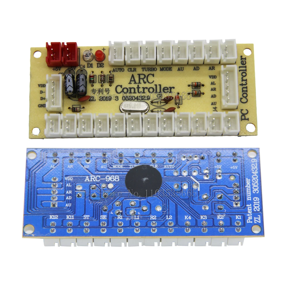 ARC Arcade Zero Delay USB Board Joystick Controller For PC & Raspberry ...