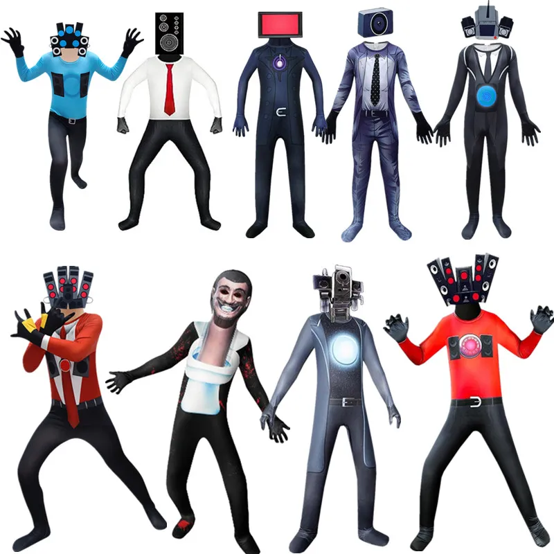 Skibidi-Toilet-Man-vs-Monitor-Costume-Kids-Boys-TV-Man-Camera-Man ...