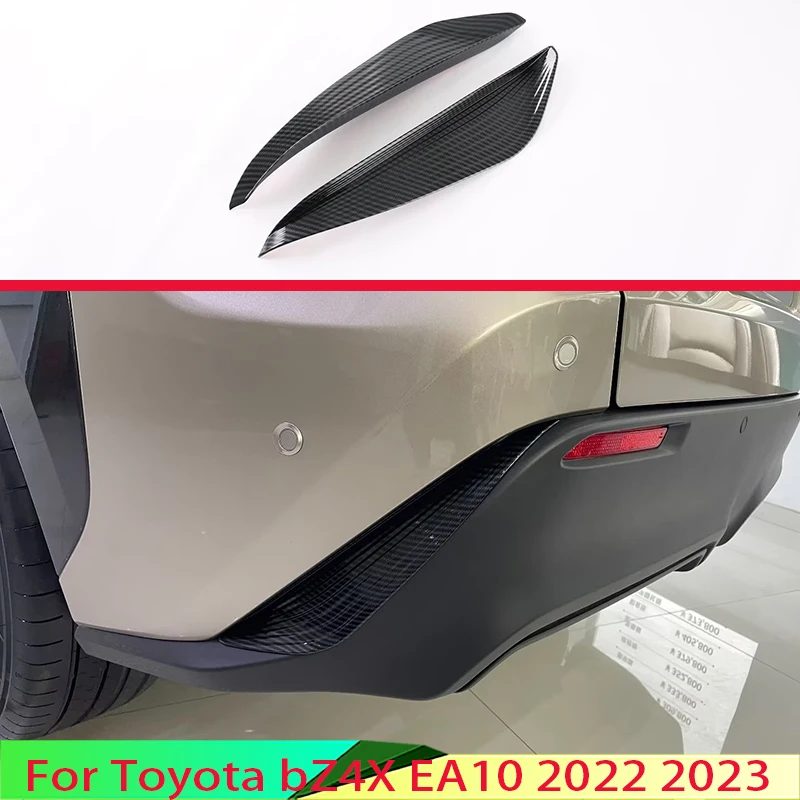 For Toyota bZ4X EA10 2022 2023 Car Accessories Carbon Fiber Style After The Fog Light Decorative ...