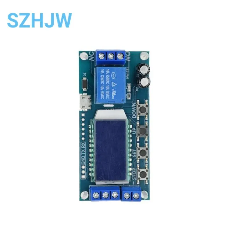 XY-LJ02 Delay Relay Module LCD Display Time Micro USB Digital 6-30V ...