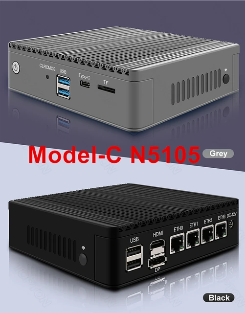 2.5G Soft Mini Router N6005 N5105 Quad Core NVMe SSD 4x Intel i226-V ...