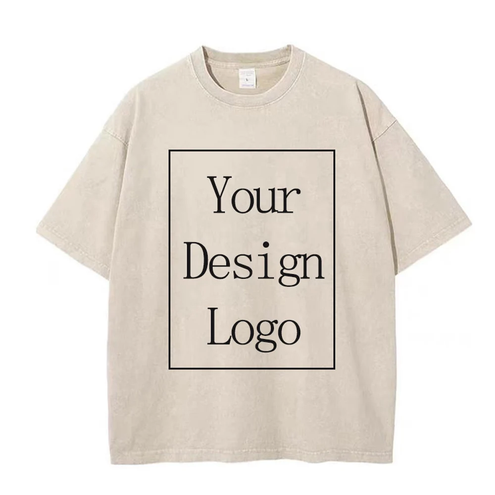HUOY-Custom-Yourself-DIY-LOGO-Tshirts-for-Men-Women-100-Cotton-High ...