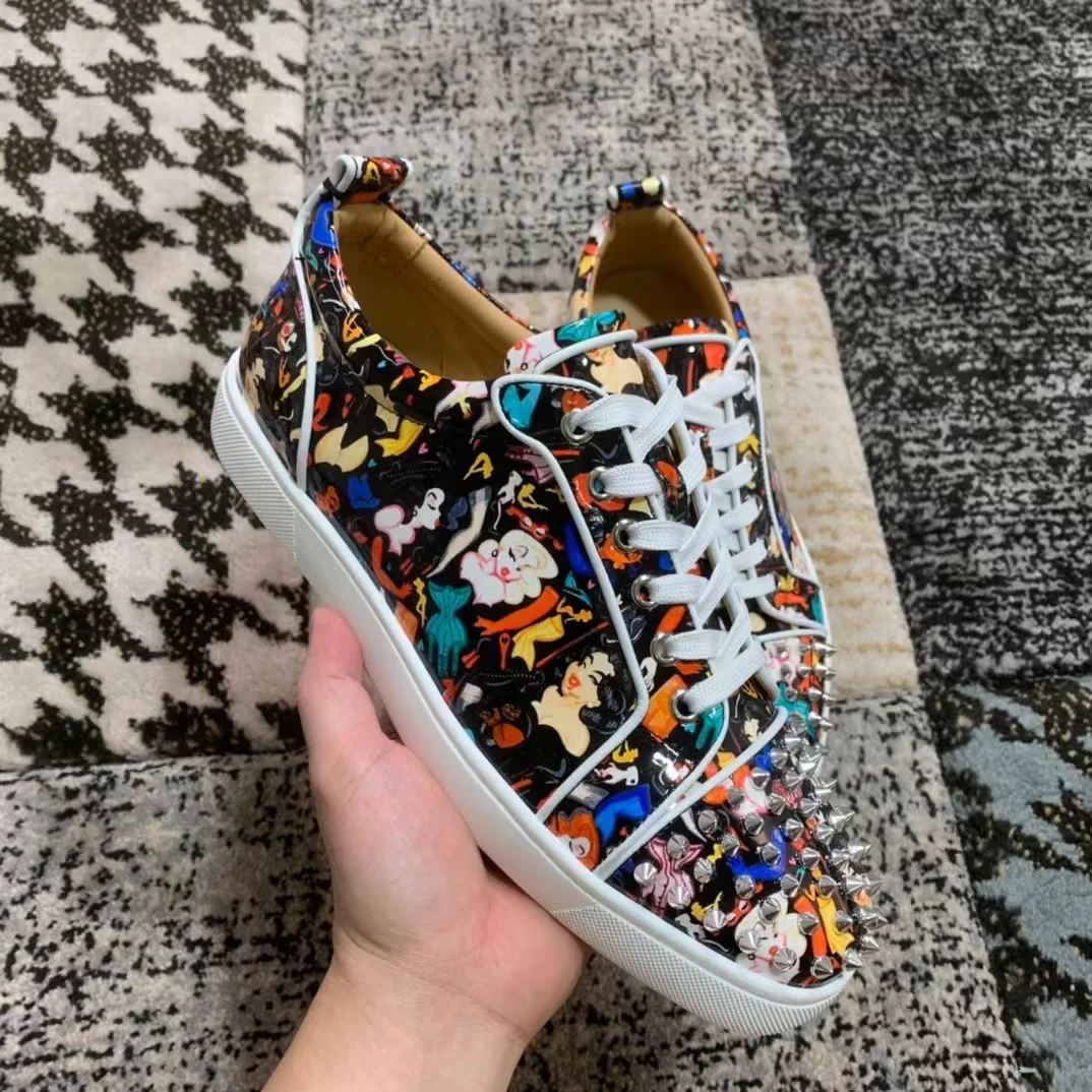 Luxury-shoes-red-bottom-shoes-men-s-shoes-rivets-low-top-leather-all ...