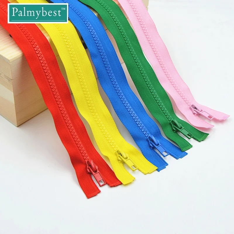 5# Resin Zipper 40/50/60/70/80/90/100/120 cm Length Open End Auto Lock ...
