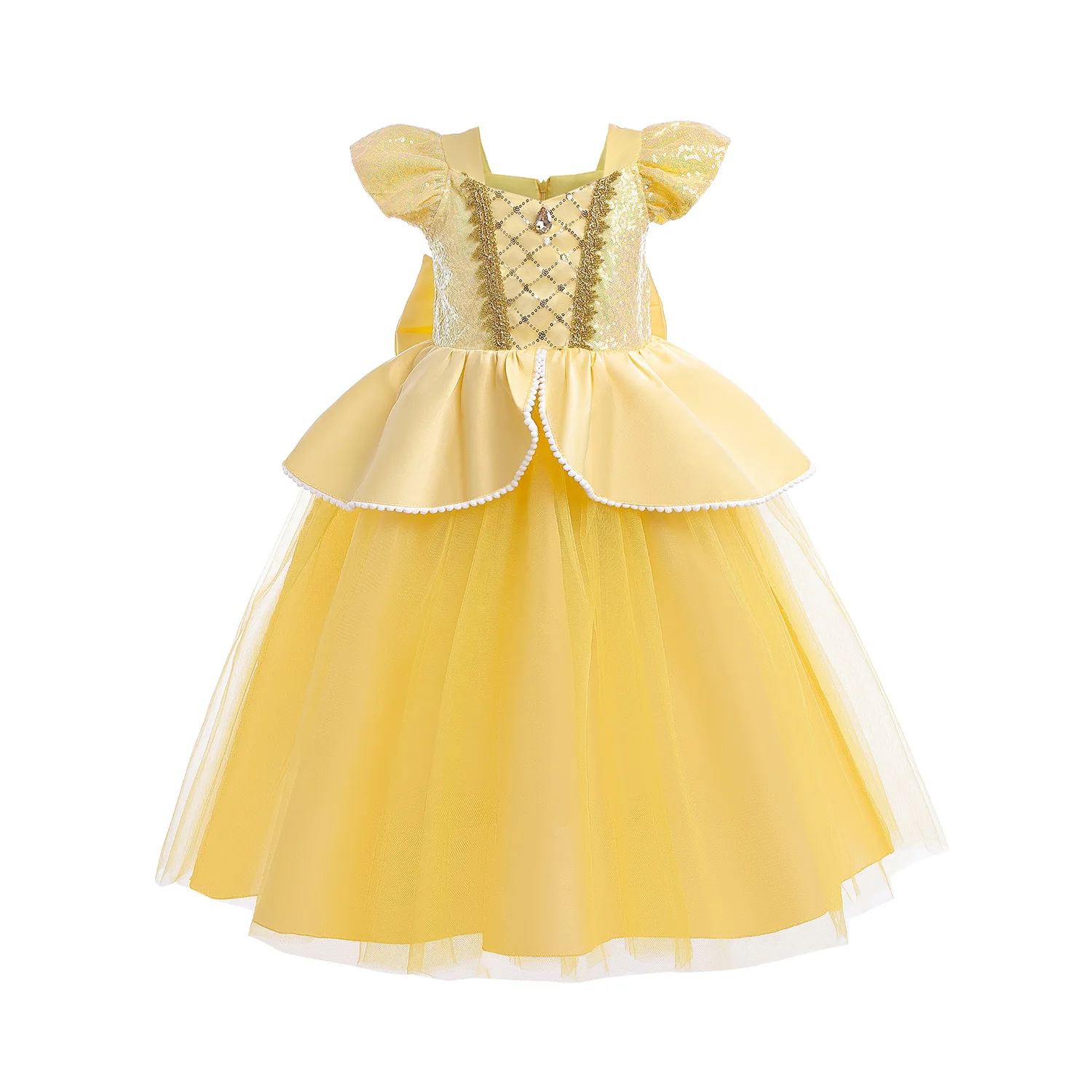 Disney vestido de princesa Cenicienta para niñas, ropa de fiesta de ...