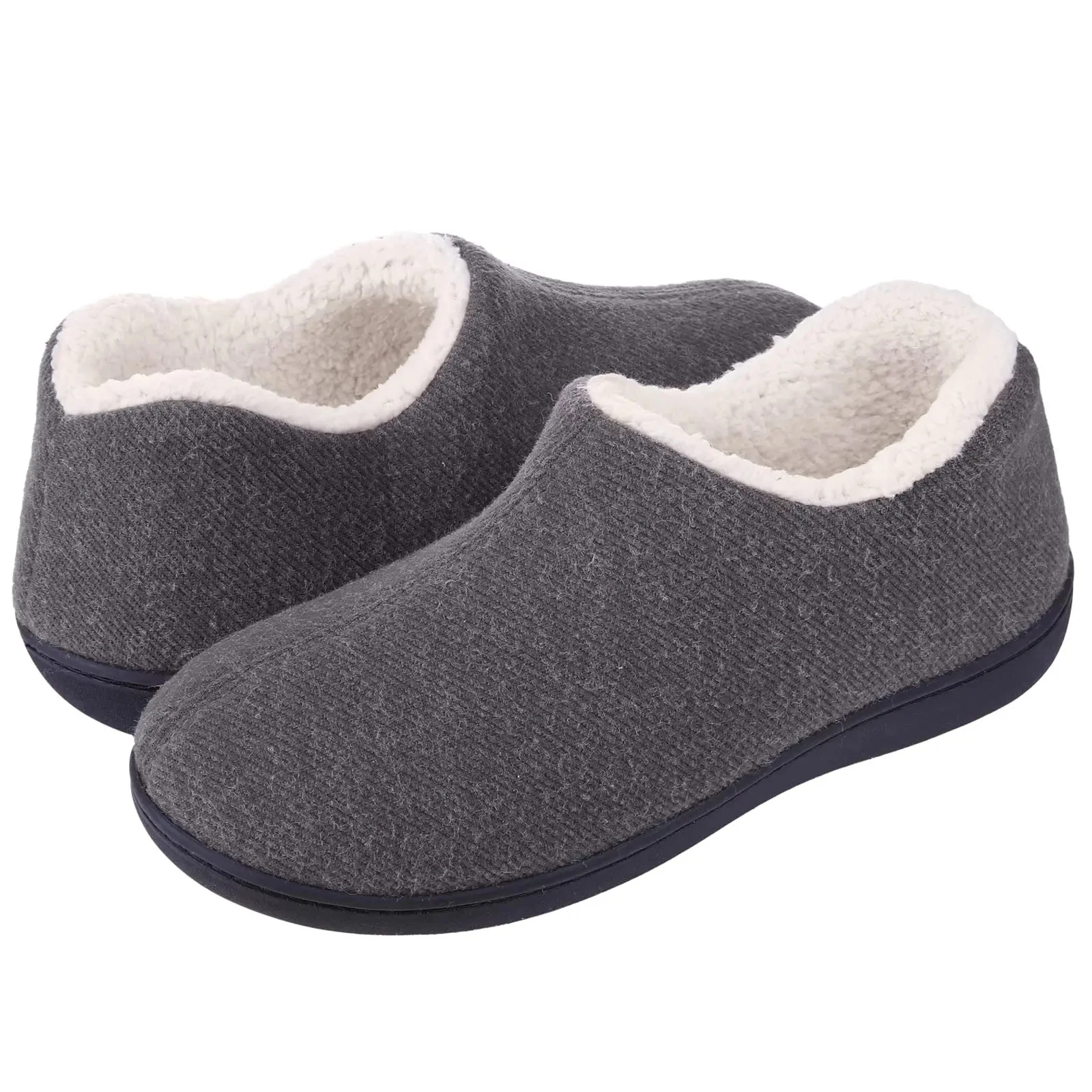 Smile Pop Winter Men Slippers Outdoor Antiskid Warm Slippers Indoor ...