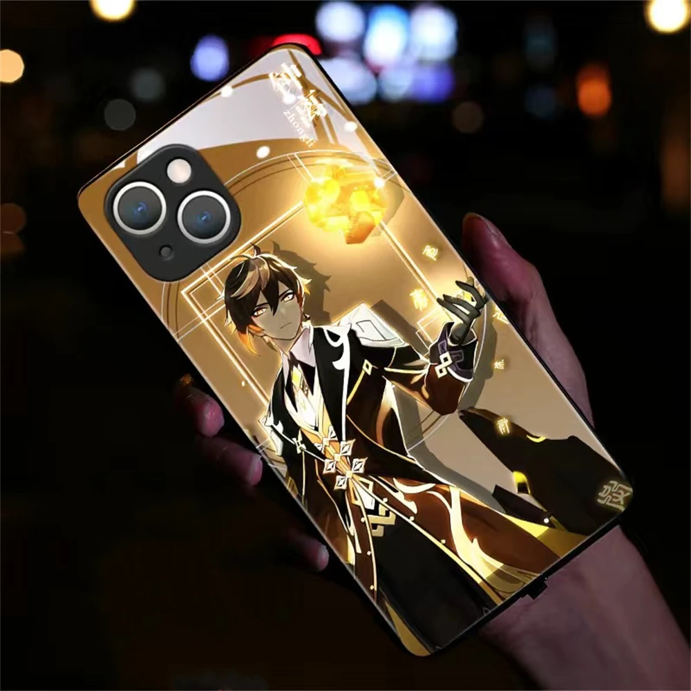 For-Genshin-Impact-Smart-Luminous-Phone-Case-For-iPhone-16-15-14-13-12 ...