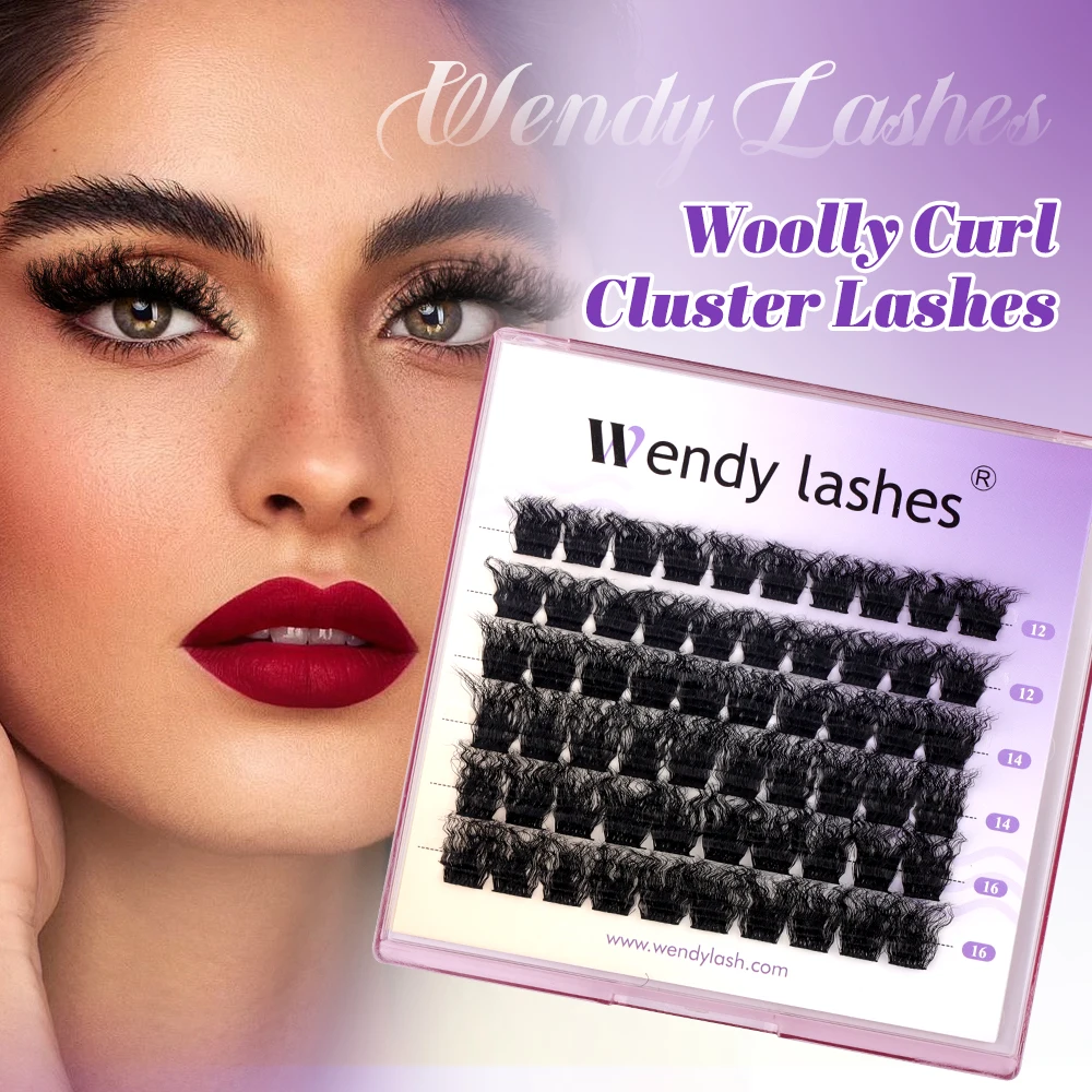 Wendy-Lashes-Wool-Curl-Eyelashes-Extensions-Cluster-lashes-12-16MIX ...