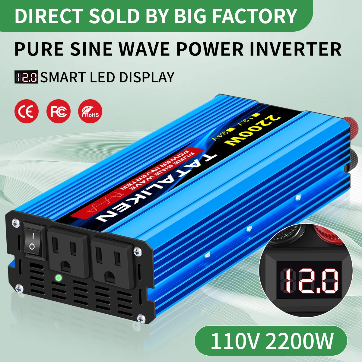 Pure-Sine-Wave-Inverter-1600W-2200W-3000W-4000W-DC-12V-24V-to-AC-110V ...