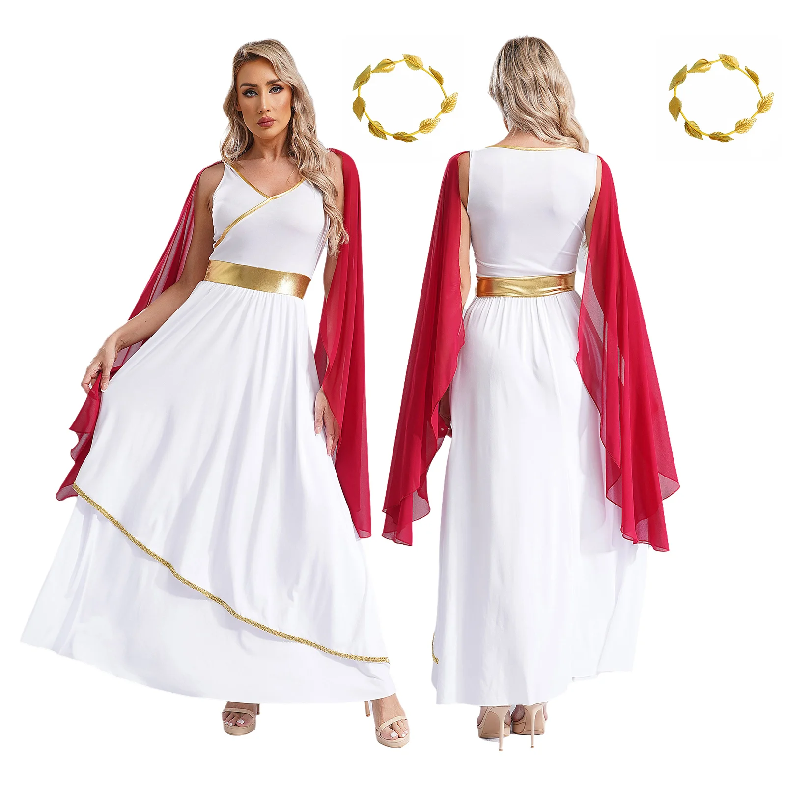 Disfraz de la antigua Grecia para mujer, vestido de emperatriz romana ...