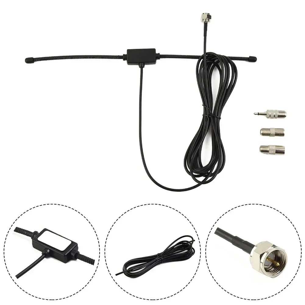 DAB-FM-Radio-Antenna-FM-Dipole-Aerial-Audio-Plug-Connector-For-Stereo ...