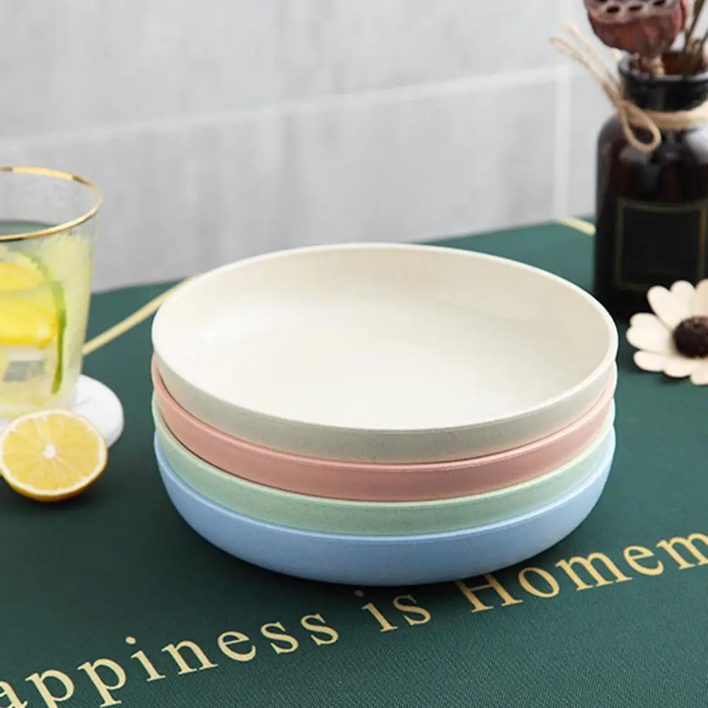 Dinner-Dish-Round-Shape-Dinnerware-Plate-Multi-use-Tableware-Practical ...