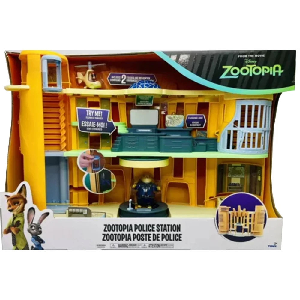 Estación de policía de Disney Zootopia, set de juego con figuras, luces ...