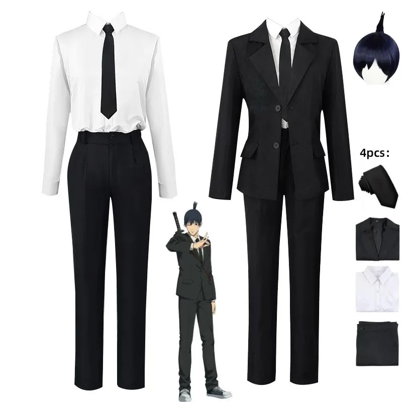 Anime Chainsaw Man Hayakawa Aki Makima Denji Cosplay Costume School ...