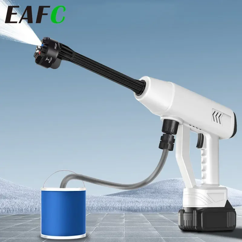 EAFC-100Bar-Cordless-High-Pressure-Washer-Water-Spray-Gun-Car-Wash ...