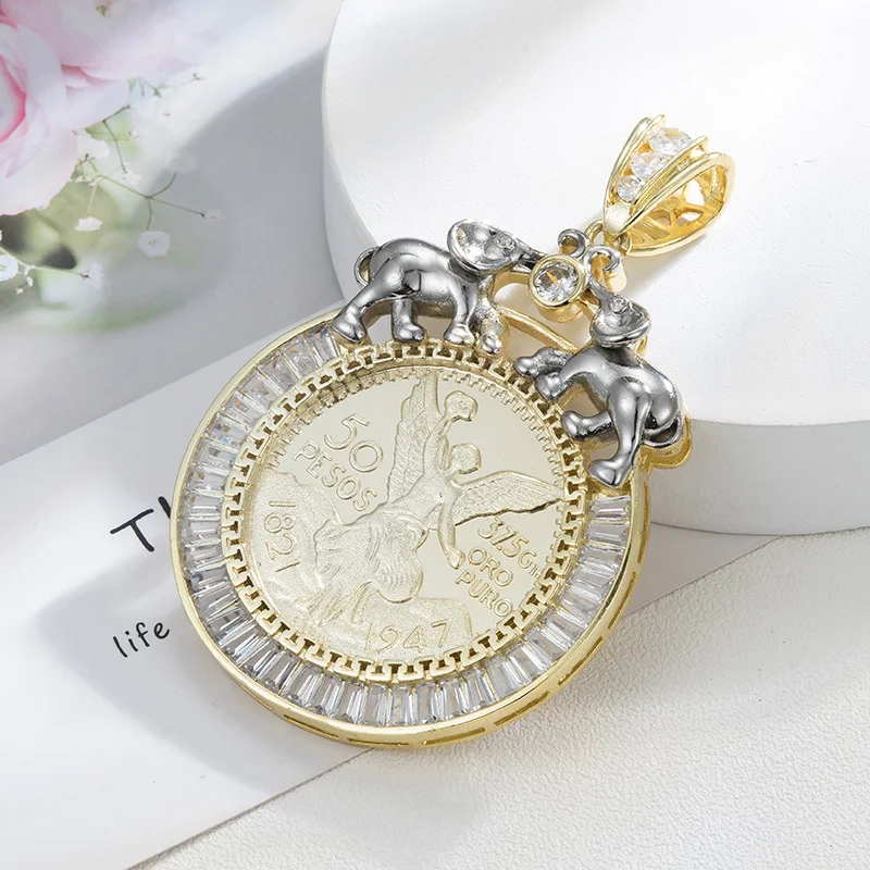 Luxurious-Mexican-Guadalupe-Centenario-Moneda-50-Peso-Pendant-Religious ...