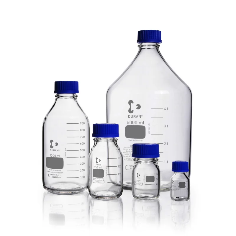 Duran-Schott-Multipurpose-Lab-Glass-Blue-Cap-Reagent-Bottle-High ...