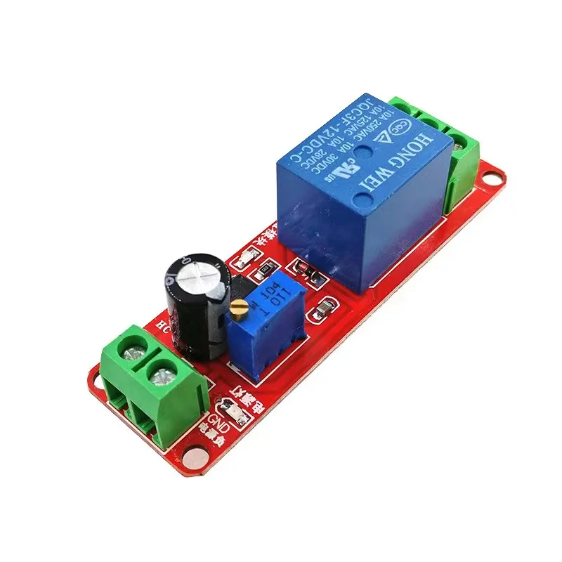 NE555 DK555 Timer Switch Adjustable Disconnect Module Time delay relay Module DC 12V Delay relay ...