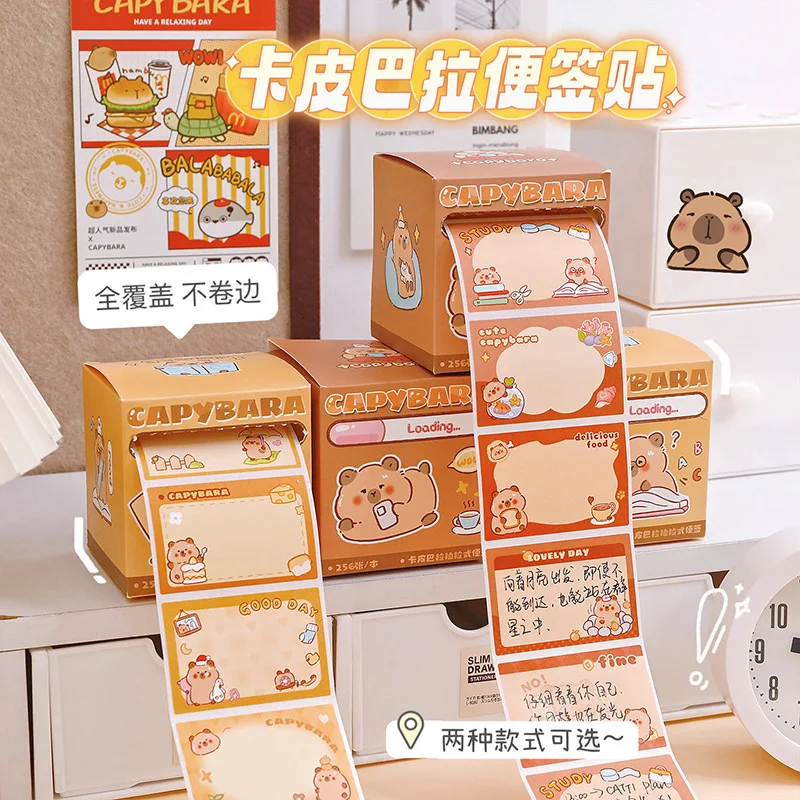 2-styles-Capybara-Pull-Out-Design-Sticky-Memo-Note-Creative-Cartoon ...