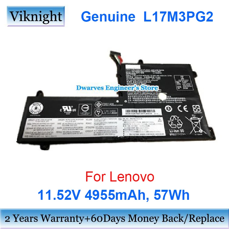 Genuine-11-52V-L17M3PG2-Battery-4955mAh-57Wh-For-Lenovo-Legion-Y7000 ...