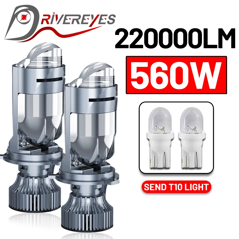 560W-H4-Bi-LED-Projector-Lens-220000LM-Plug-Play-Mini-Car-Bulb-Canbus ...