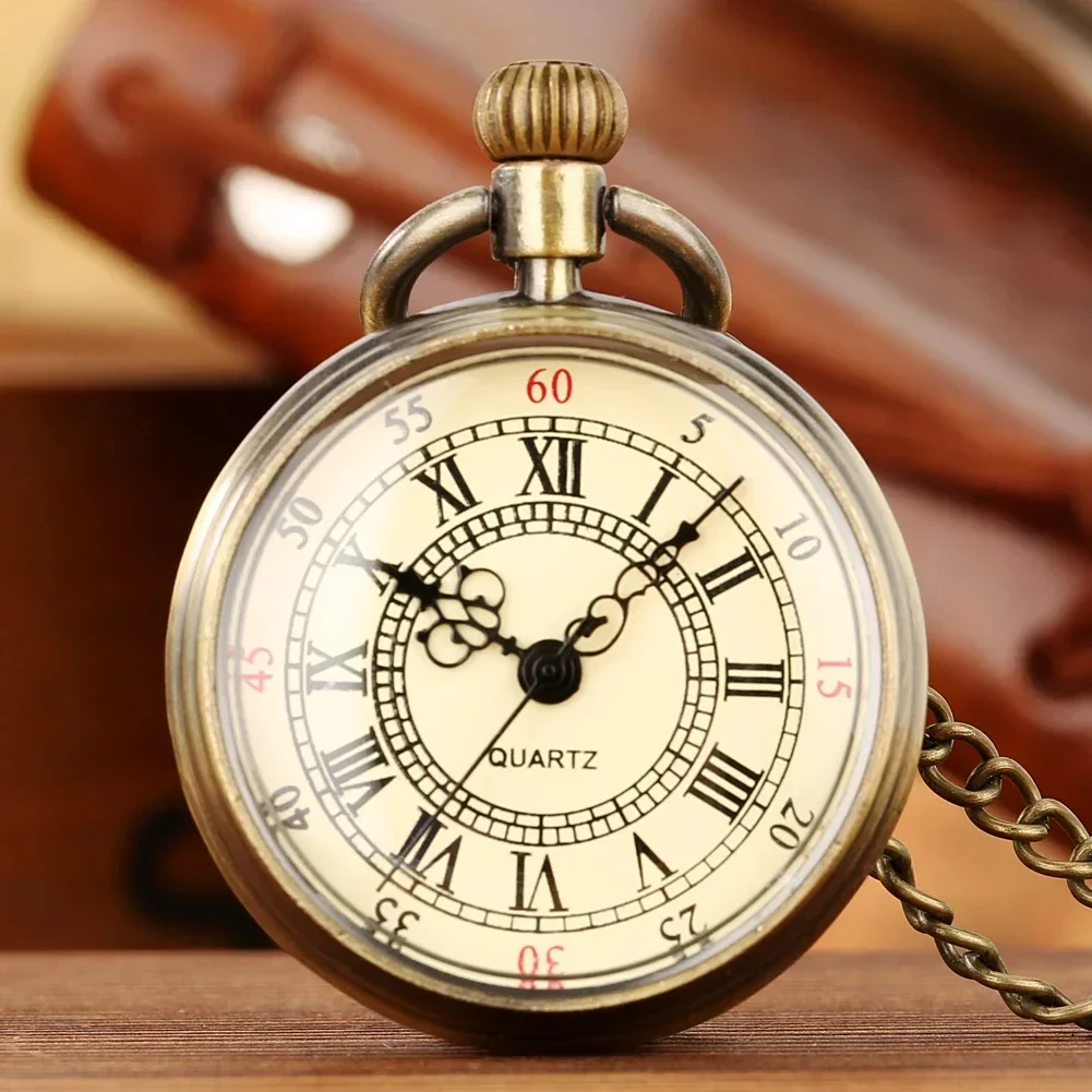 Minimalist-Steampunk-Vintage-Fashion-Quartz-Pocket-Watch-With-Roman ...
